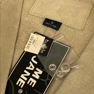 Me Jane | Jackets & Coats | Me Jane Nwt Vntg Suede Cutout Boho Leather ...